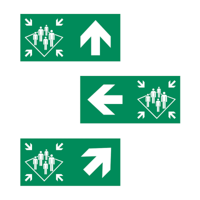 IC Brindle Assembly Station Direction Safety Signs - I.C. Brindle