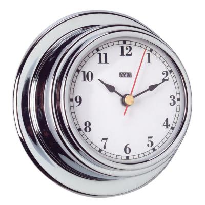 IC Brindle Nickel Plated Nautical Clock - I.C. Brindle