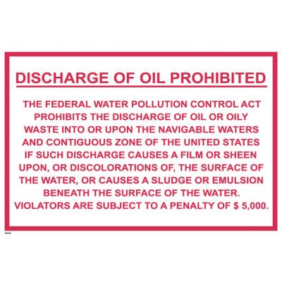 IC Brindle Discharge of Oil Prohibited IMO Poster - I.C. Brindle