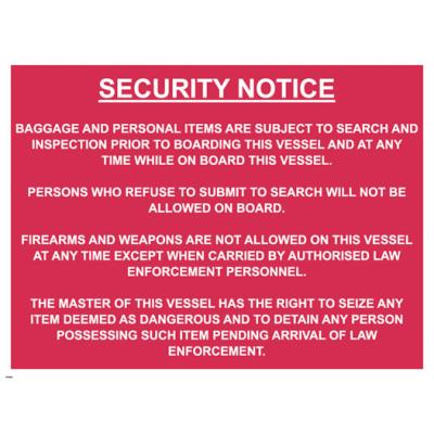 IC Brindle Visitors Safety Instructions IMO Poster - I.C. Brindle