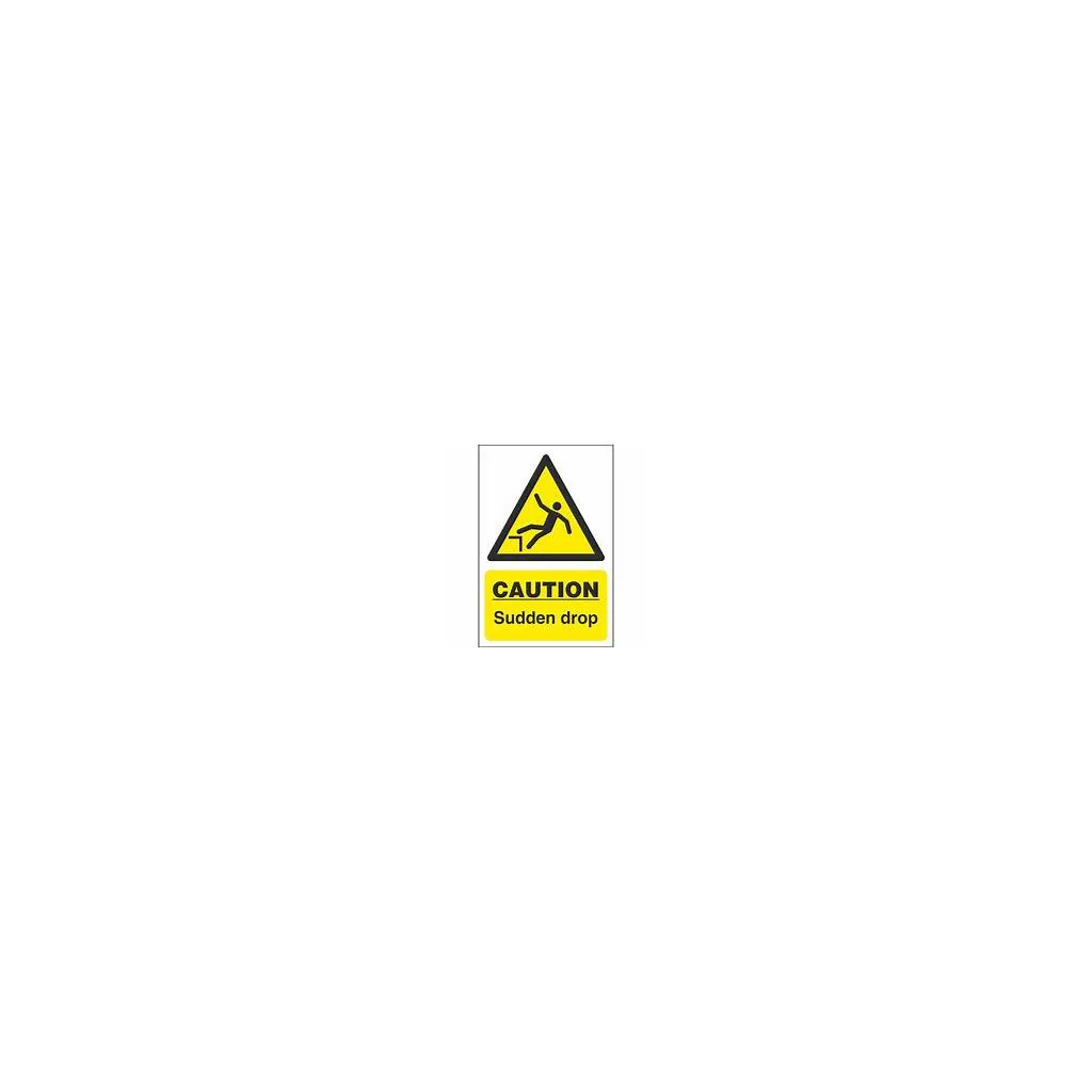 caution drop sign